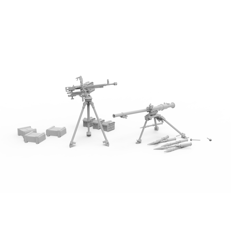 Infantry Support Weapon Set 1: DShKM & SPG-9 AK35005 1:35 ...