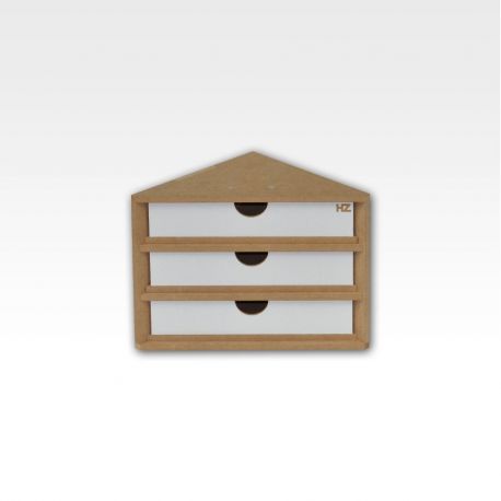 OM11 Ending Corner Drawers Module - Airbrushshop Danmark